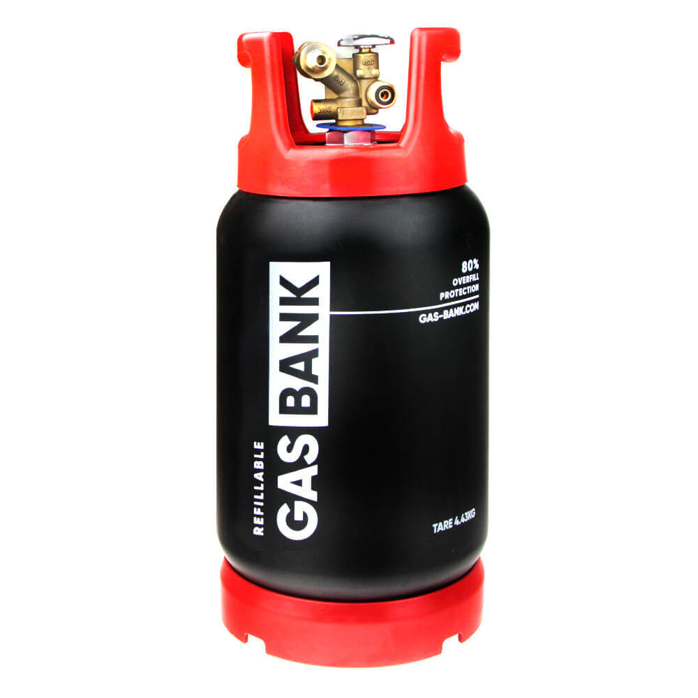 Butla kewlarowa GasBank SLIM DUO 5kg z zestawem do zdalnego tankowania ...